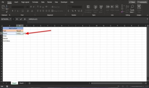 How to use the MID and MIDB function in Excel