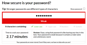 Check Strength of Password: Password Strength Checker Tools