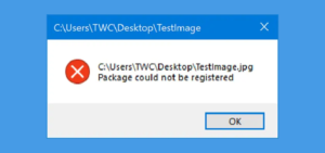 Fix Package could not be registered on Windows 11/10