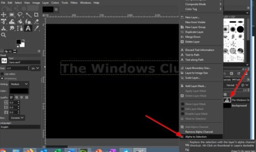 How to add Neon Glow effect Text in GIMP