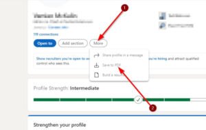 How to convert LinkedIn profile to Resume free
