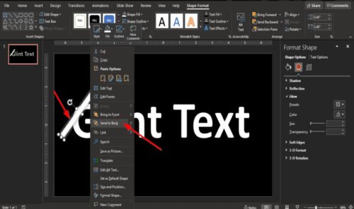 How to make a Glint or Sparkle Text animation in PowerPoint