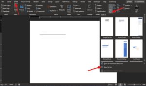 How to type Text over a Line in Word without moving it
