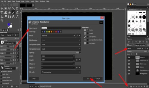 How to add Neon Glow effect Text in GIMP