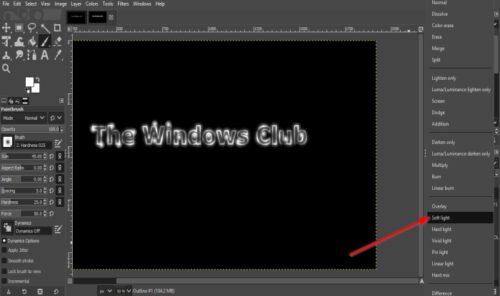 How to add Neon Glow effect Text in GIMP
