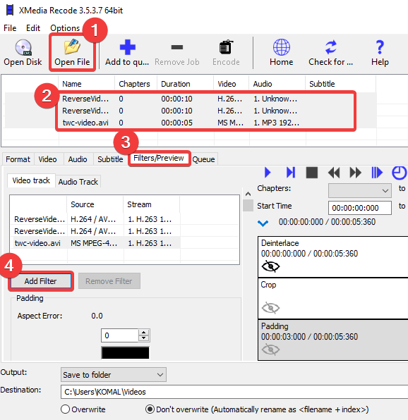 Batch rotate Videos using GUI or Command-line in Windows 11