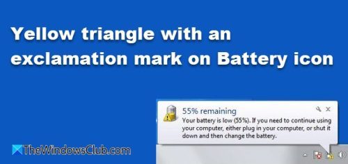 Red x on Battery icon in Windows 11/10 [Fix]