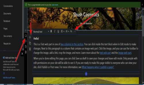 How to create a Page in SharePoint