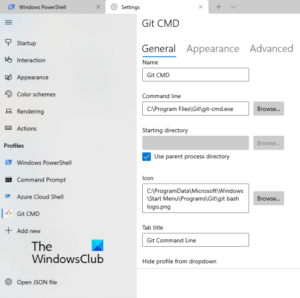 How to add a New Profile in Windows Terminal