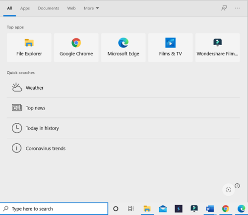 How to clear or disable Taskbar Search Box History in Windows 11