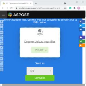 How to convert PST to EML in Windows 11