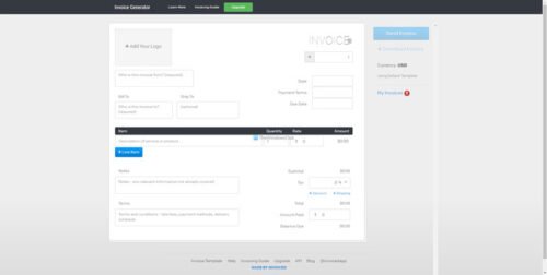 Best free online Invoice Generator and Maker to generate Bills