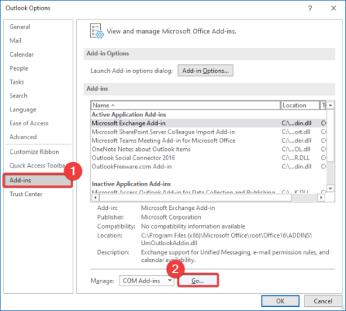 Body of Emails or Text is missing in Outlook