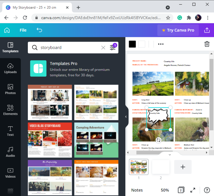 Best free Storyboard Creator software for Windows PC