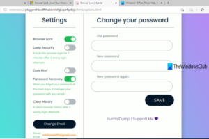 How to password-protect Edge or Chrome browser on Windows 11