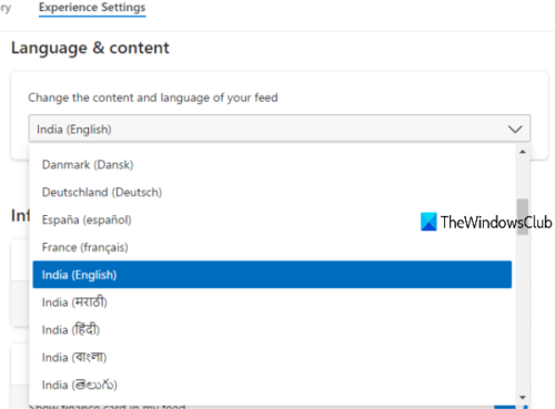 Change News and Interests Feed Language in Windows 11/10