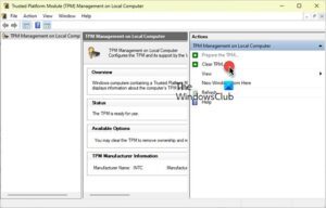 How to Update and Clear TPM security processor firmware