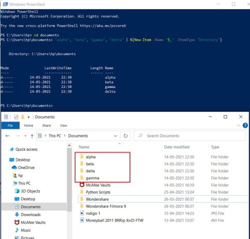 Create Multiple Folders Using Command Prompt And Powershell