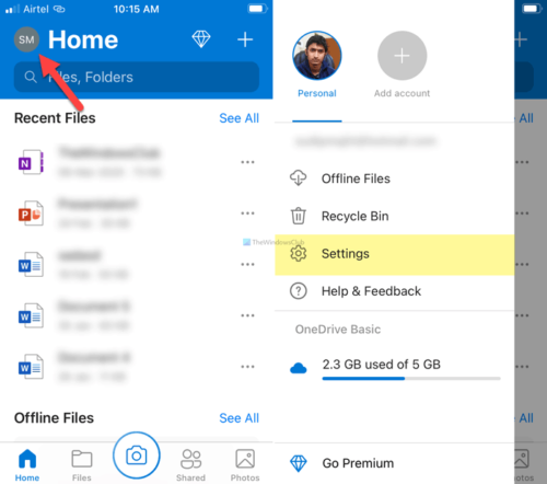 Turn off OneDrive On this day notification on PC, Android, iOS