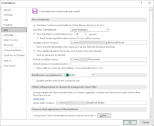 AutoSave not working in Excel, Word or PowerPoint