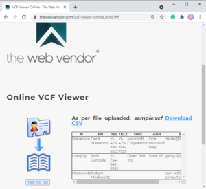 How to view VCF file in Windows 11 PC