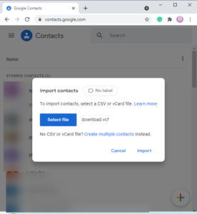 How to view VCF file in Windows 11 PC