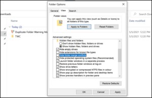 The destination already has a file or contains a folder - Missing