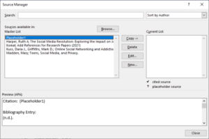 How to add Citations & References in Word