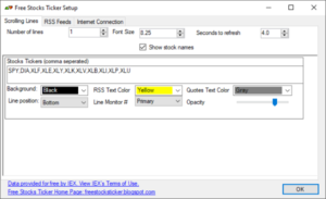 How to add a Stock Ticker to Desktop in Windows 11/10