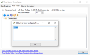 How to add a Stock Ticker to Desktop in Windows 11/10