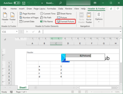 How to Add a Watermark in Excel