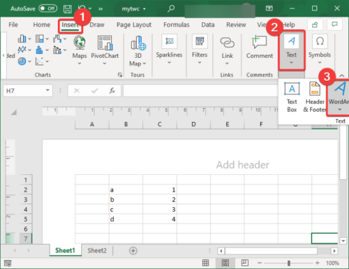 How to Add a Watermark in Excel