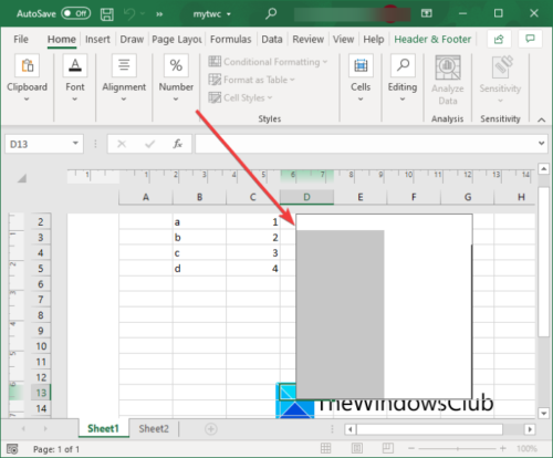 How to Add a Watermark in Excel