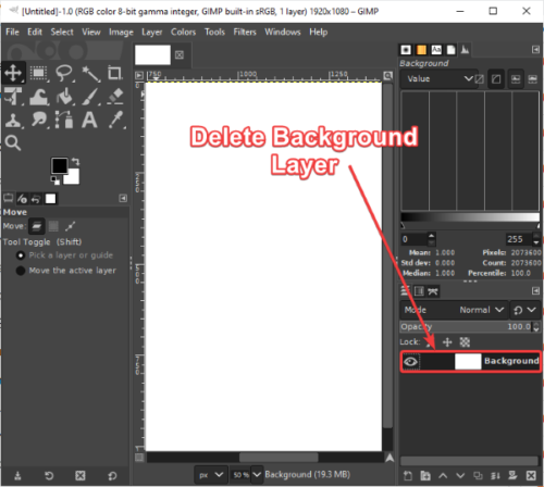 How to create a transparent GIF with GIMP in Windows 11/10