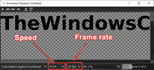 How to create a transparent GIF with GIMP in Windows 11/10