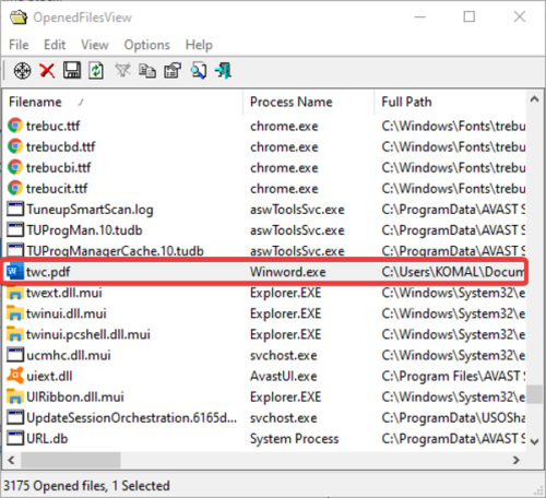 How to tell which Process is locking or using a File in Windows 11
