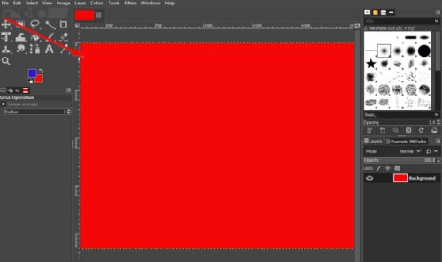How to Add and Change Canvas background color in GIMP