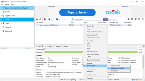 Fix BitTorrent error The process cannot access the file on Windows
