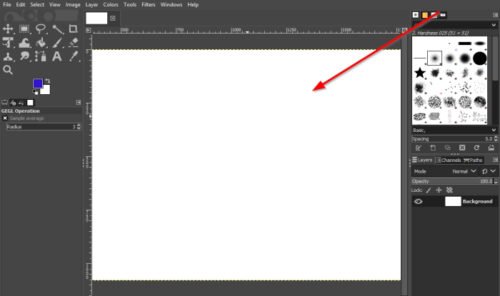 How to Add and Change Canvas background color in GIMP