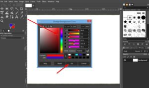 How to Add and Change Canvas background color in GIMP