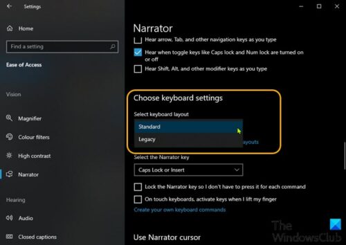 How to configure Narrator settings on Windows 11/10 computer