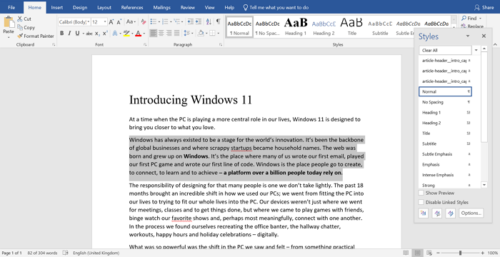 How to clear or remove all Formatting in Word in a single click