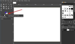 How to Add and Change Canvas background color in GIMP