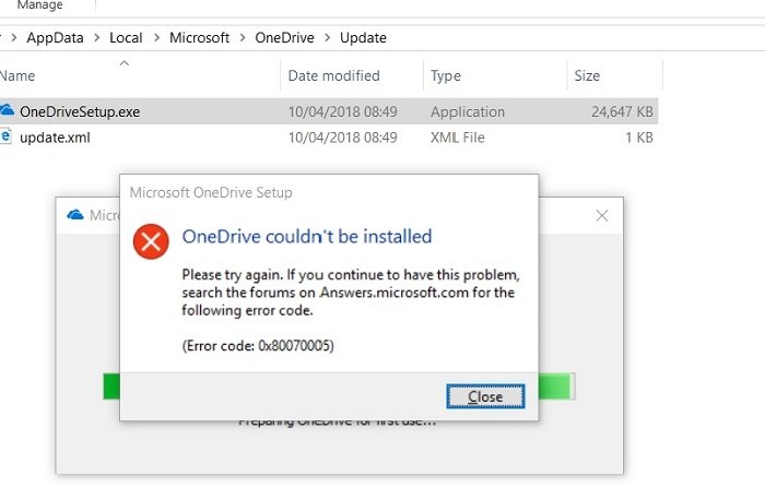 Fix OneDrive Error Code 0x80070005 Fix OneDrive Error Code 0x80070005