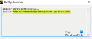 Fix Failed to initialize BattlEye Service, Driver load error
