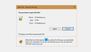 Disable Open File Security Warning for file in Windows 11/10