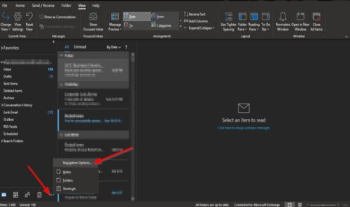 How to customize the Navigation Pane in Outlook