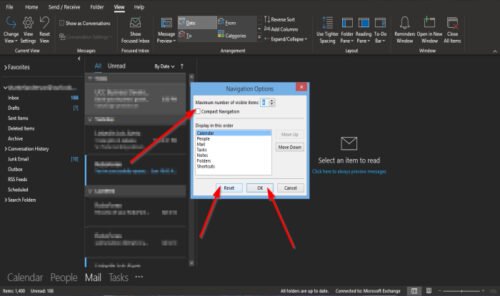 How to customize the Navigation Pane in Outlook