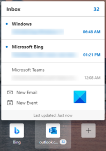 How to add Outlook Smart Tile to New Tab Page in Edge