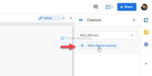 How to add Citations and References in Google Docs